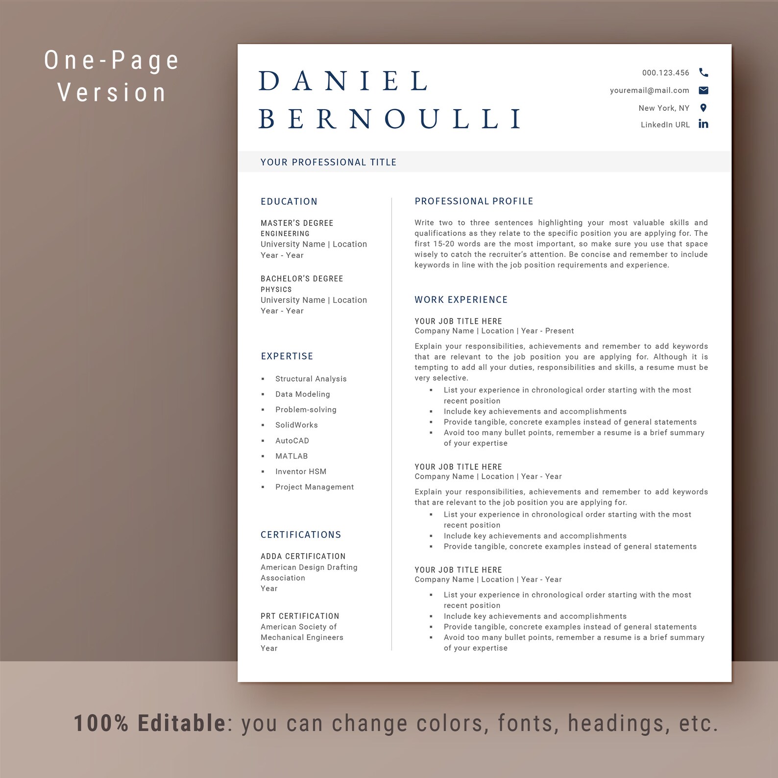 Modern Resume Template, IT Resume Template, Software Engineer ...