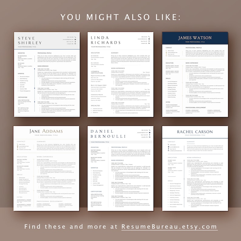 Modern Resume Template, IT Resume Template, Software Engineer ...
