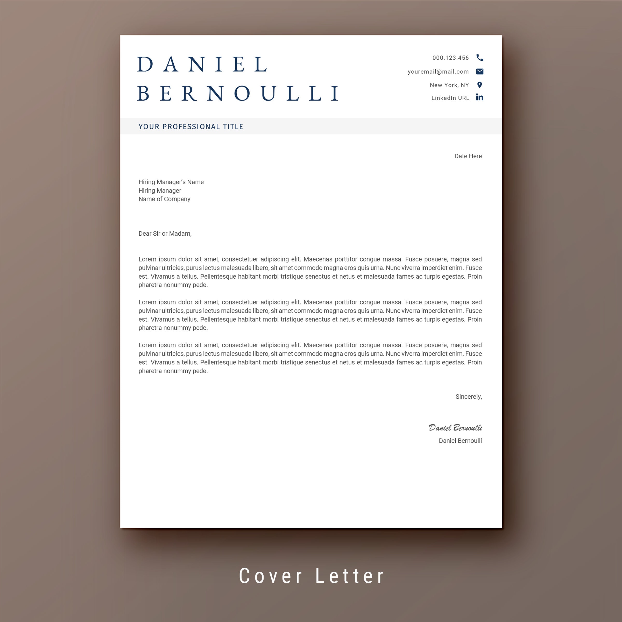 Modern Resume Template, IT Resume Template, Software Engineer ...