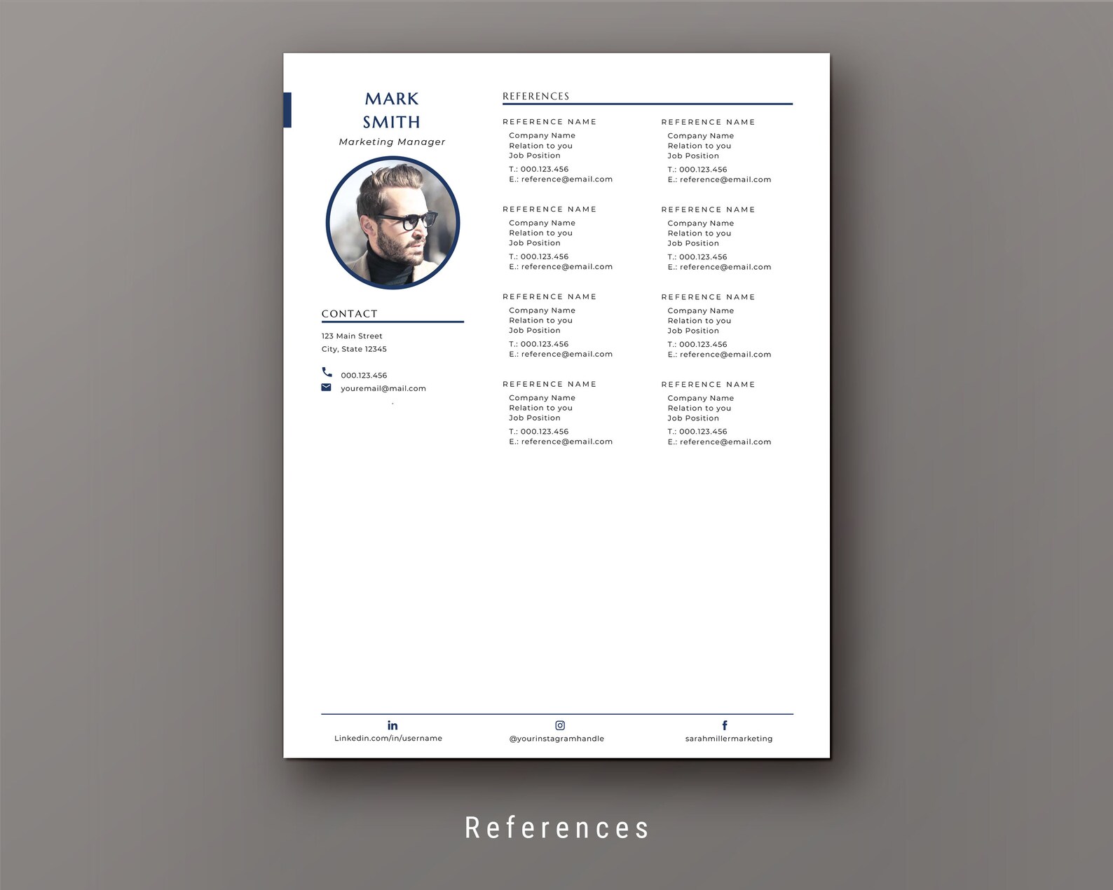 Director Resume Template, Professional Modern Executive Resume Template ...