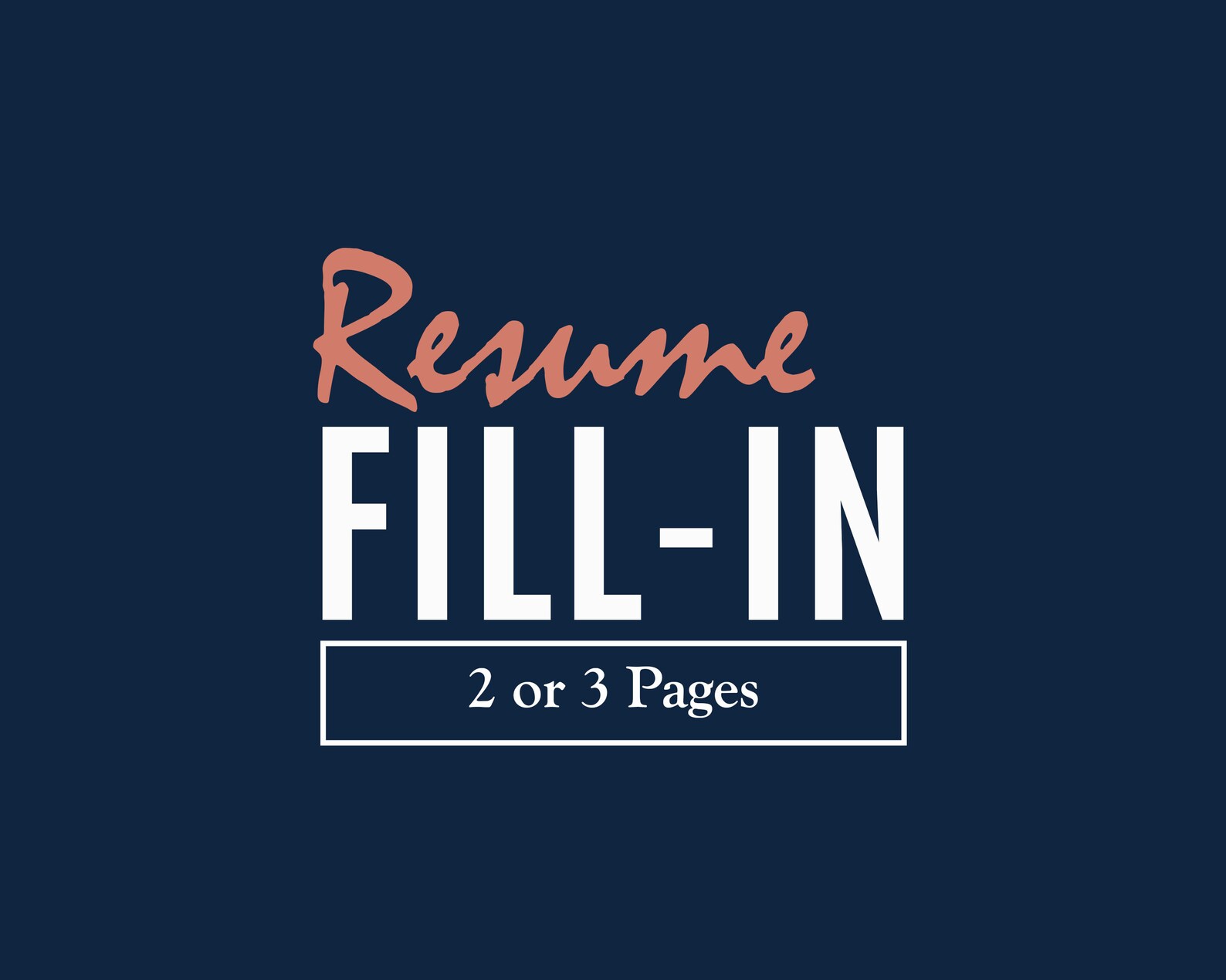 Resume Template Fill in With Customization Included Resume Etsy Canada resume-template-fill-in-with-customization-included-resume-etsy-canada
