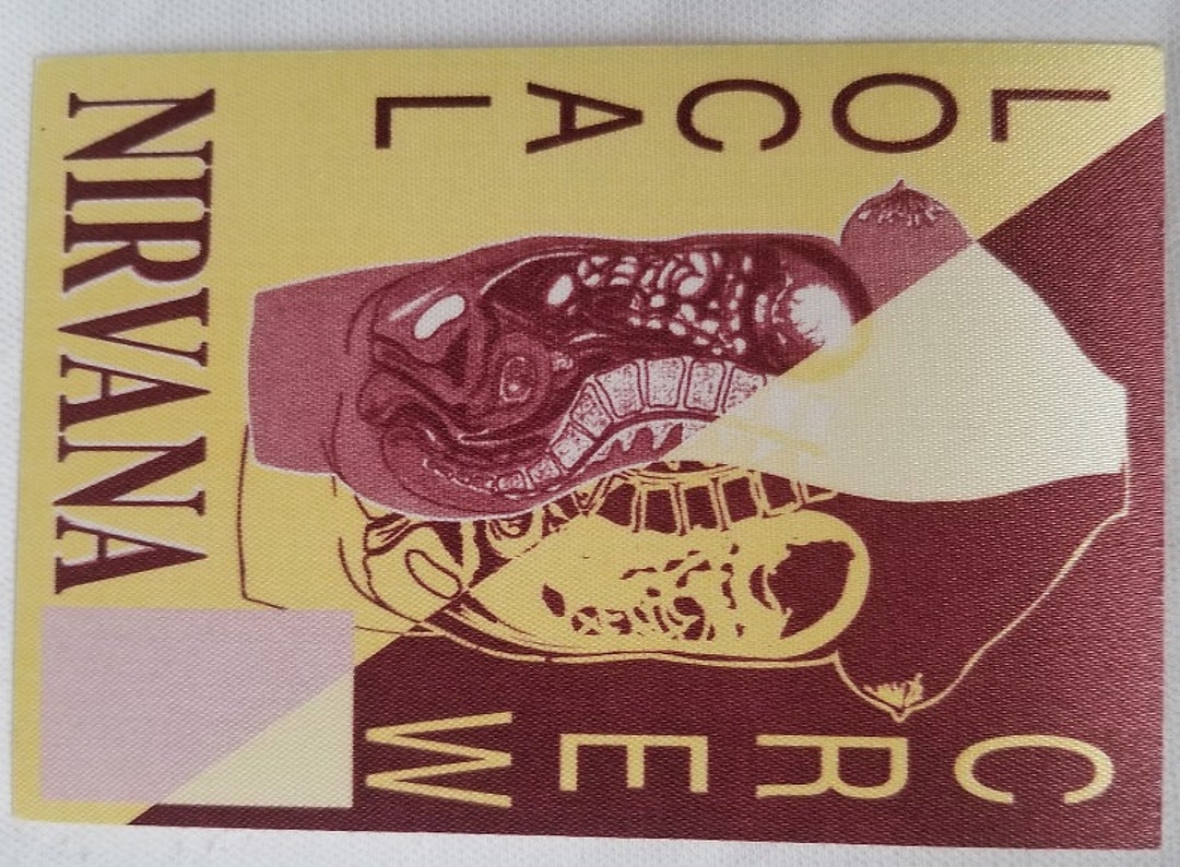NIRVANA / KURT COBAIN / Vintage Original Unused 1993 Backstage Pass ...