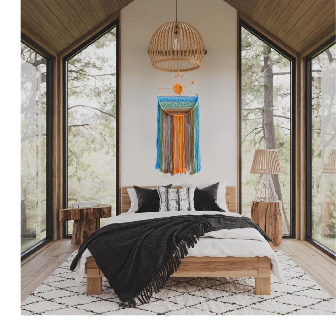 Sun Macrame Dream Catcher | Handmade Sun Tapestry | Macrame Wall Decor ...