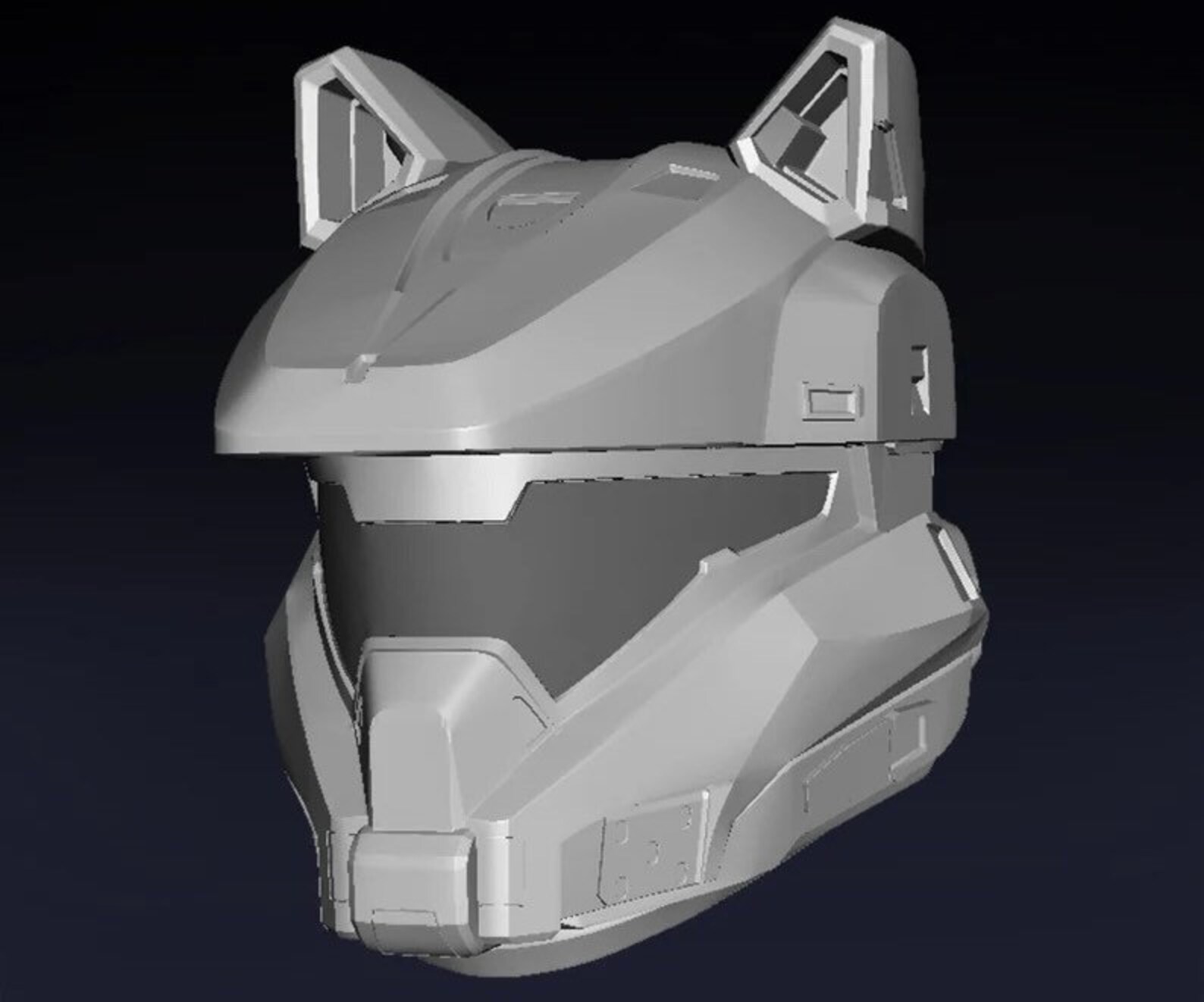 Halo Cat Ears Helmet Etsy