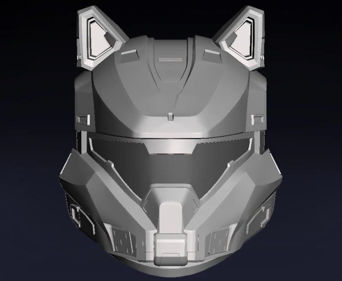 Halo Cat Ears Helmet Etsy