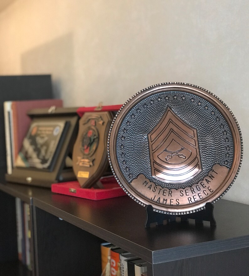 Small USMC Sergeant Series Military Plaque Sergeant Major - Etsy