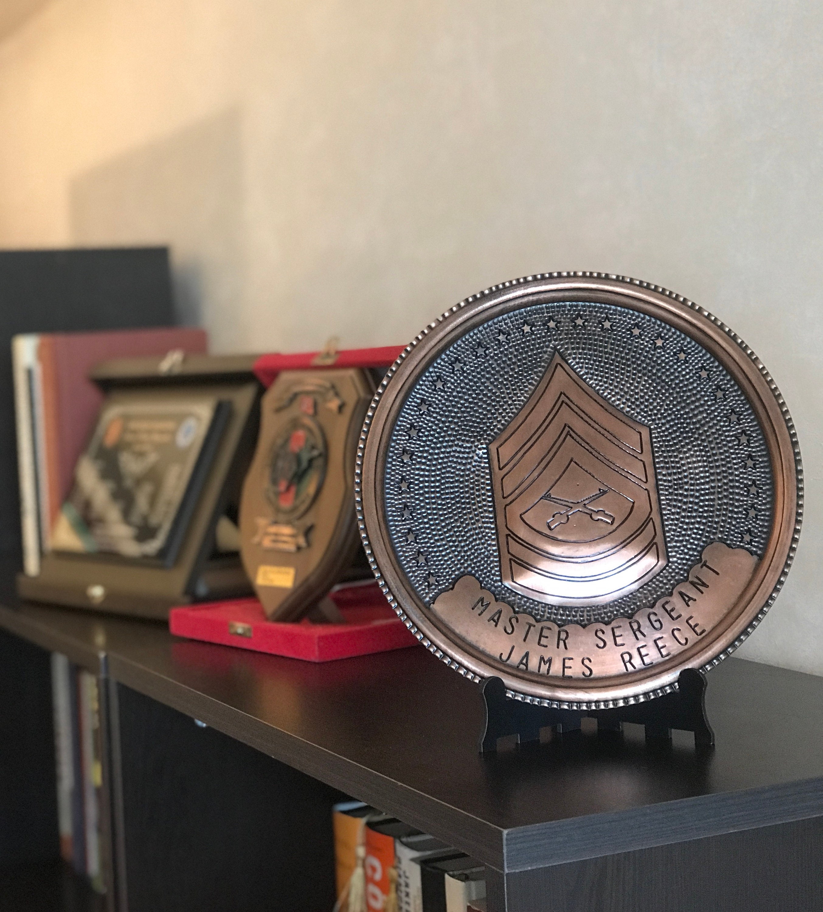 Small USMC Sergeant Series Military Plaque Sergeant Major - Etsy