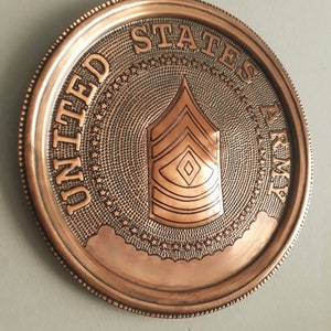 US Army Sergeant Series Plaque - Command / Sergeant Major, First ...