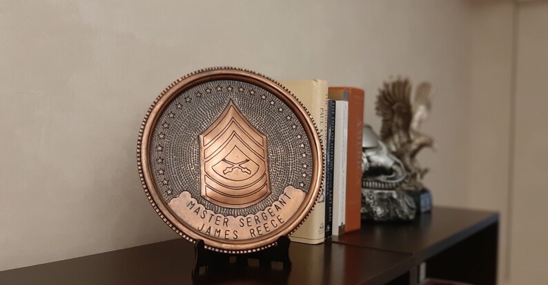 Small USMC Sergeant Series Military Plaque Sergeant Major - Etsy