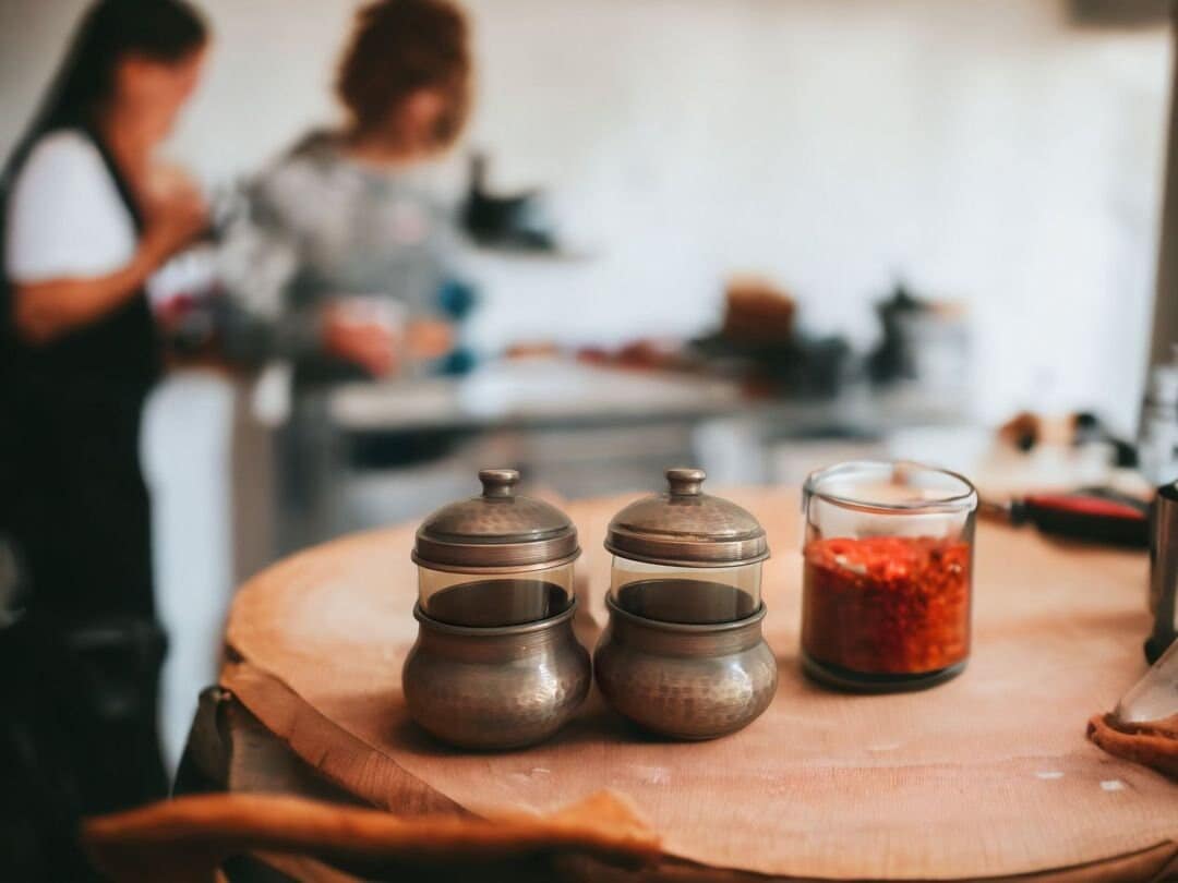 Copper Spice Jar Set, Handcrafted Copper Container, Spice Canister ...