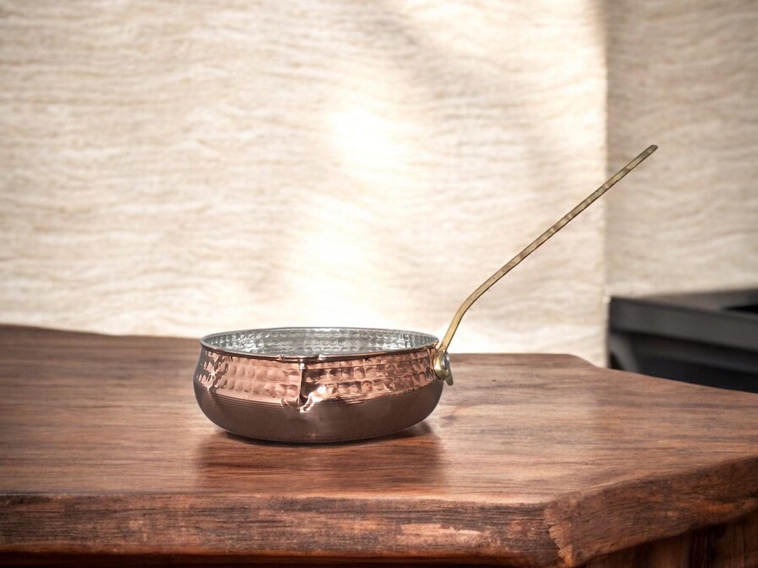 Hand-hammered Copper Turkish Sauce Pan, Handcrafted Copper Sahan With ...