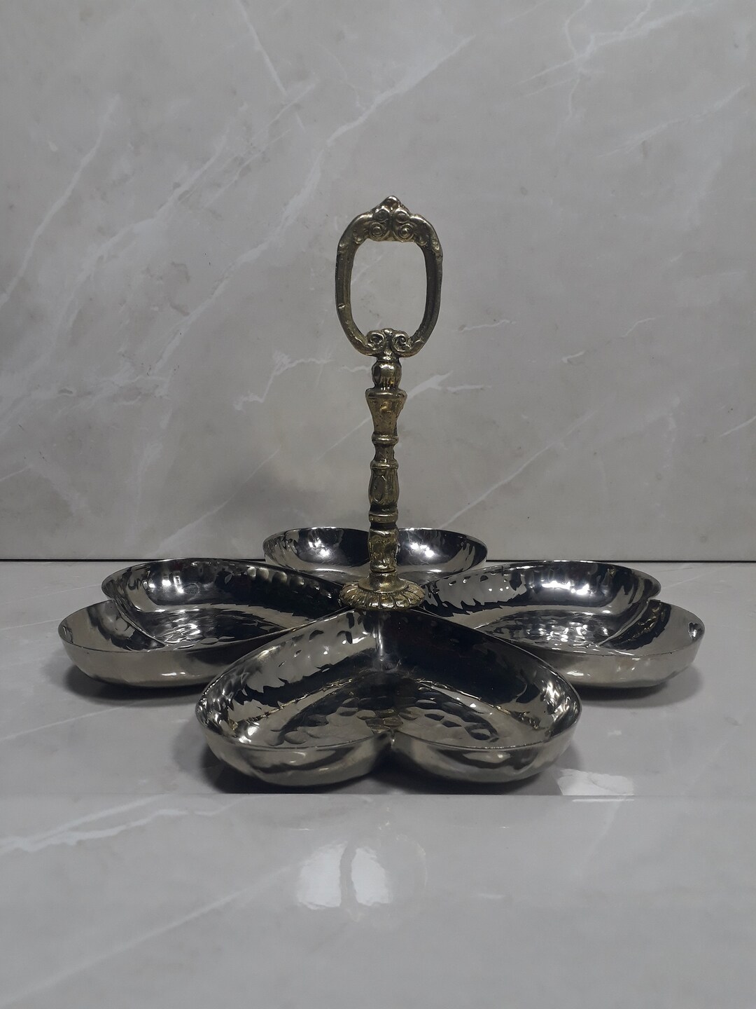 Copper Sauce Dressing Server, Copper Food Server, Tapas and Meze Server ...