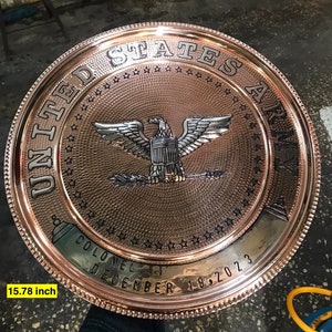 Personalized US Army Officer Plaque, Colonel Promotion Retirement Gift ...