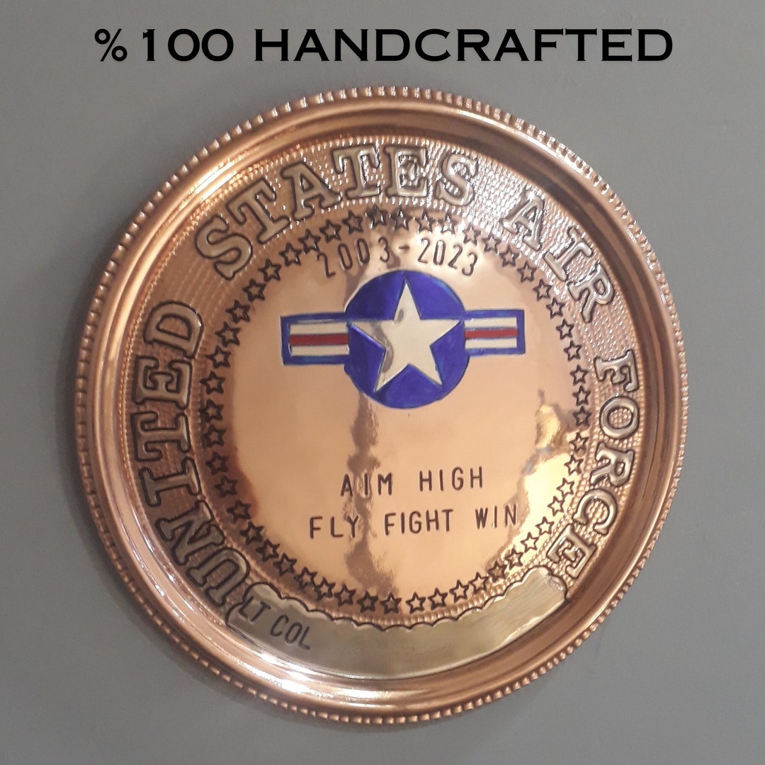 Personalized US Air Force Gift Plaque, Military Promotion Retirement ...