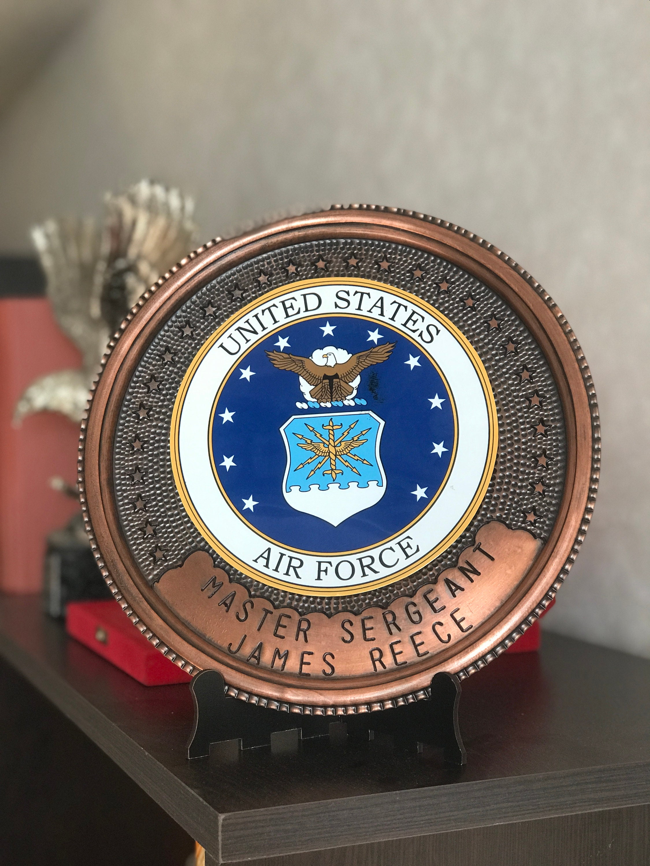 US Military Patches Plaque, Sergeant Major Promotion and Retirement ...