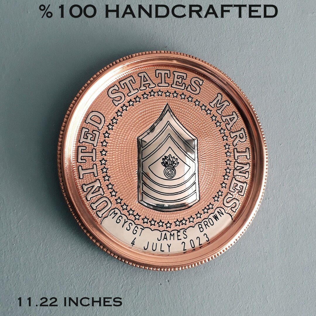 Personalized US MARINES CORPS Sergeant Series Plaque, Sergeant Major ...