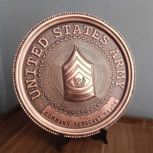 US Army Sergeant Series Plaque - Command / Sergeant Major, First ...