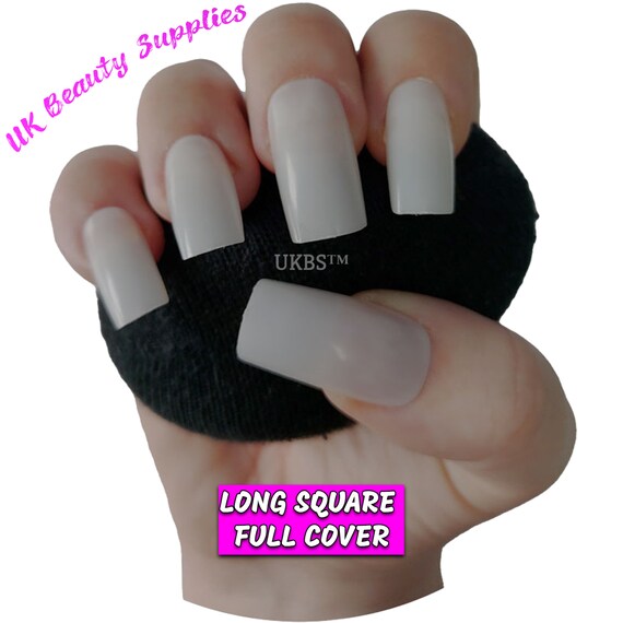 Natural Square Acrylic Nails