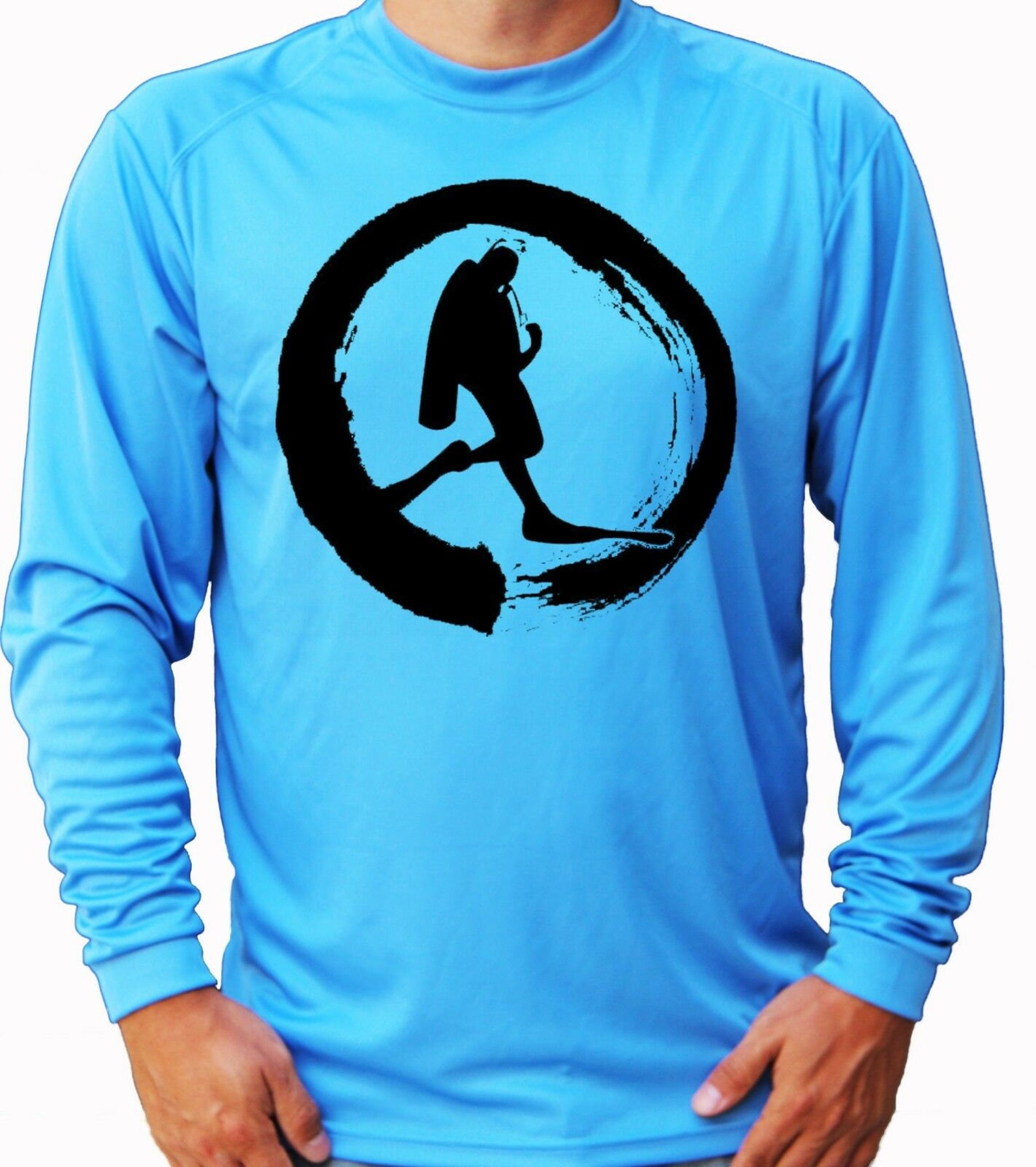 Scuba Diving Scuba Diver Boat Shirt UPF 50 Long Sleeve T-shirt Sun UV ...