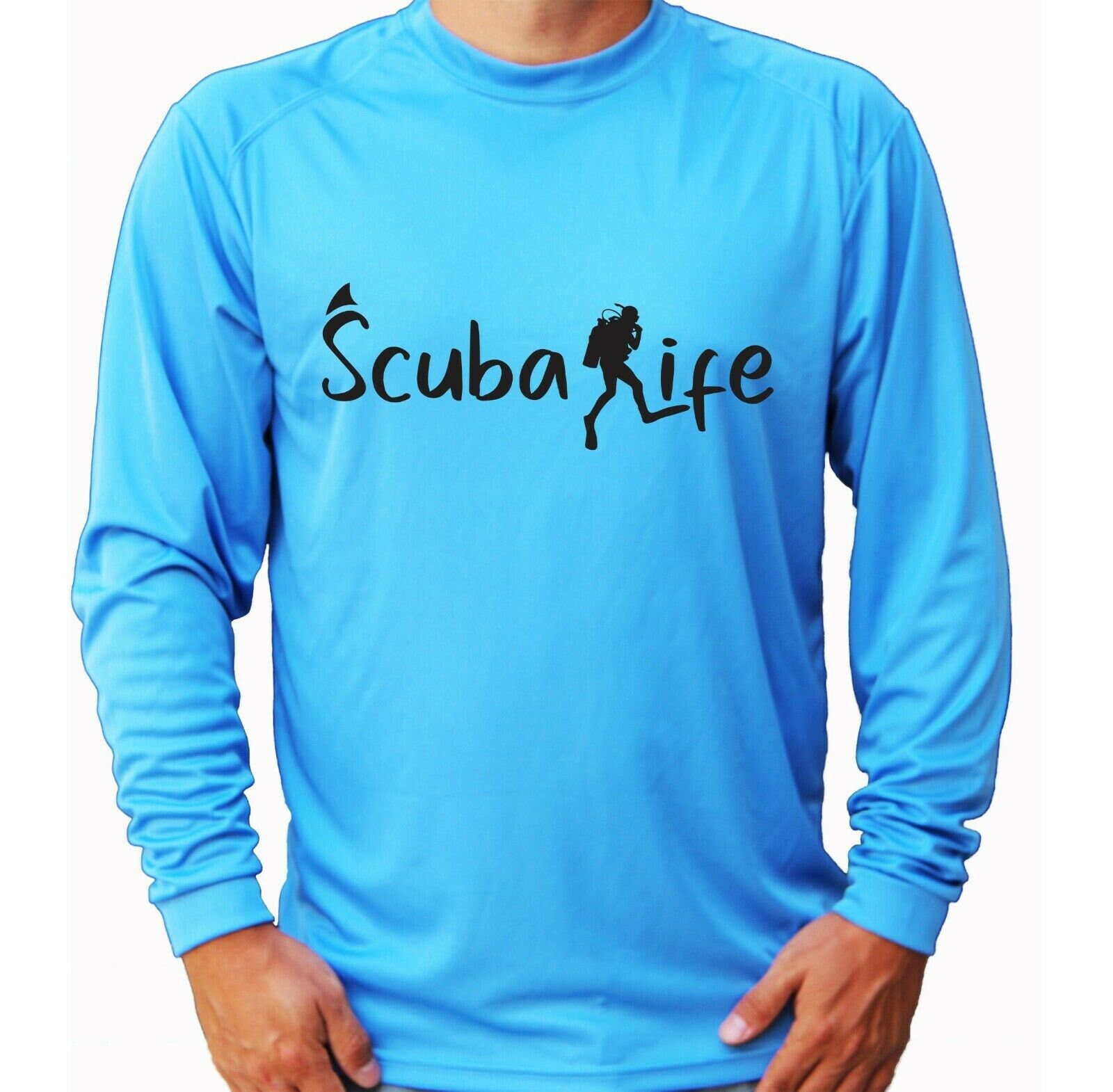 Scuba Life Diver Diving Logo Shirt UPF 50 Long Sleeve T-shirt - Etsy