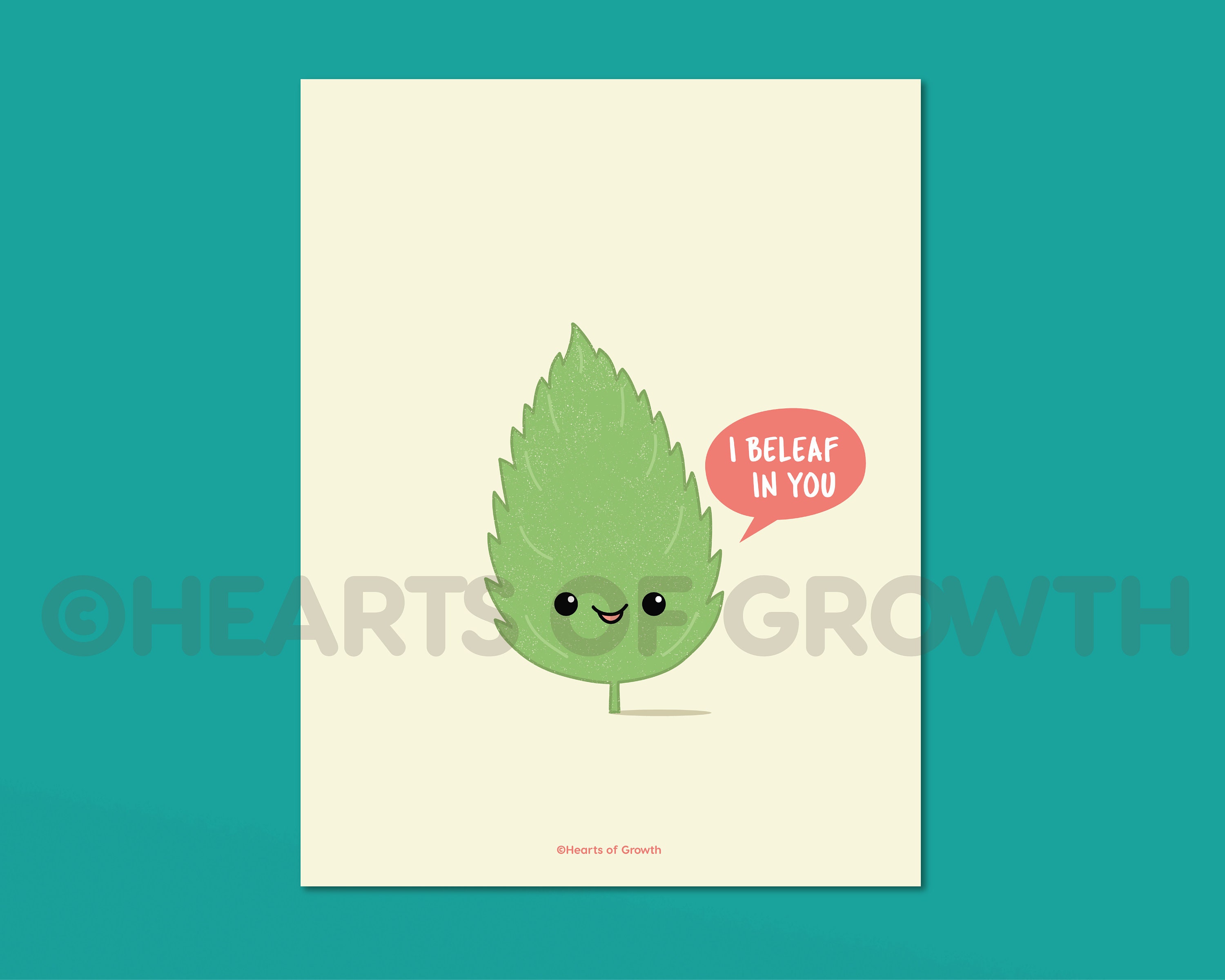 I Beleaf in You | Puns Card | Leaf Print | Printable Wall Art | Support ...