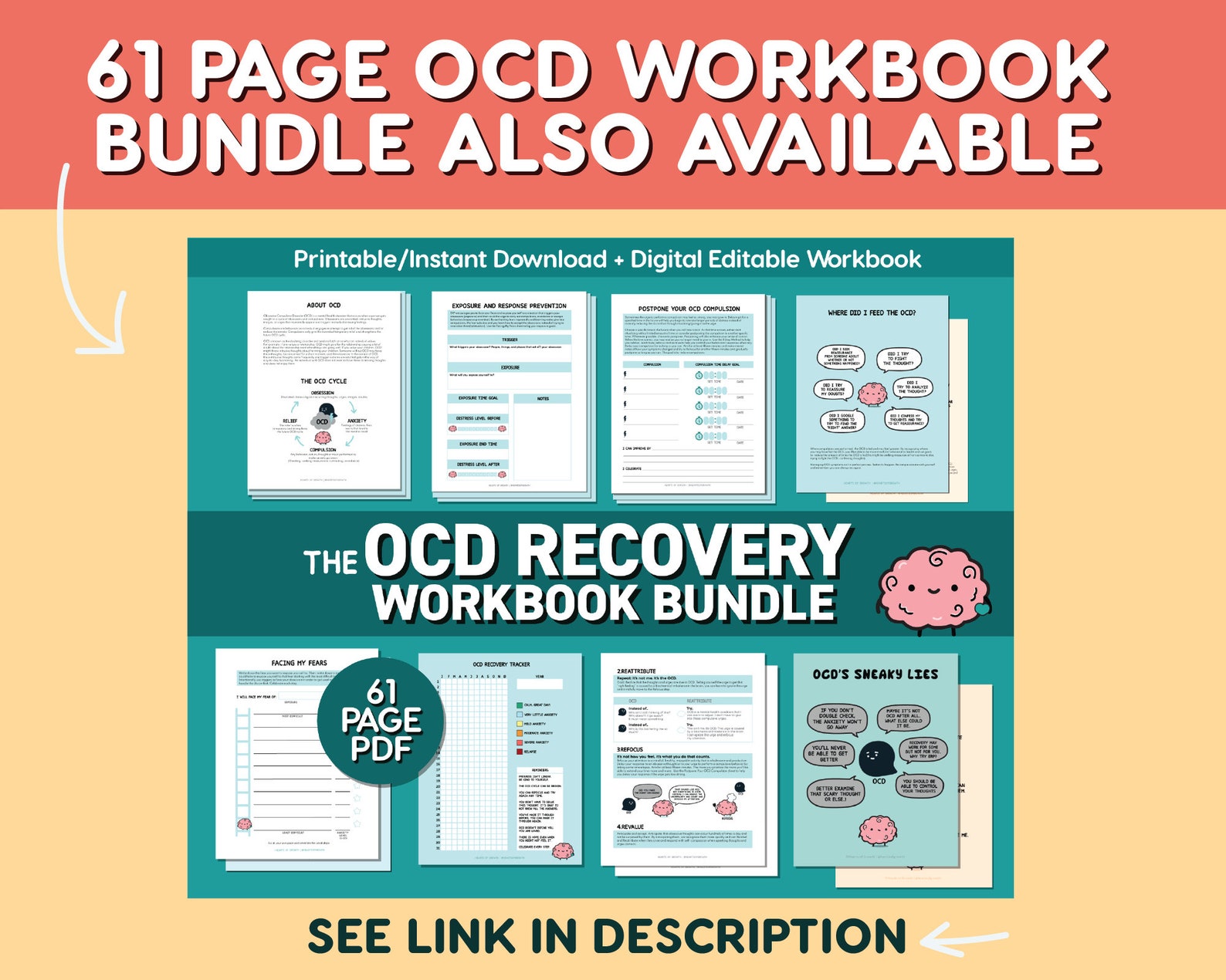 OCD Cycle | OCD Poster | OCD Awareness | Therapy Worksheets | Therapist ...