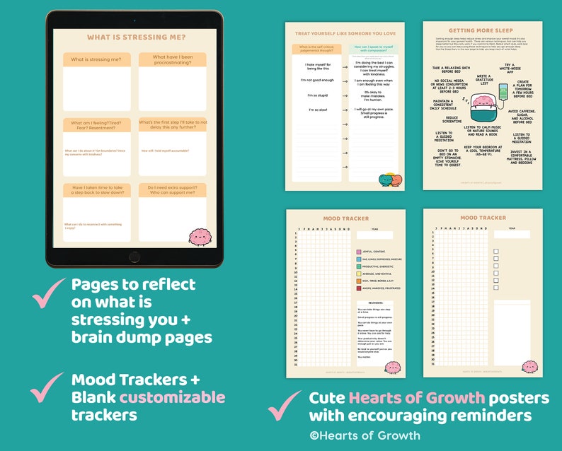 ADHD Digital Planner, Executive Functioning, ADHD Workbook, ADHD ...