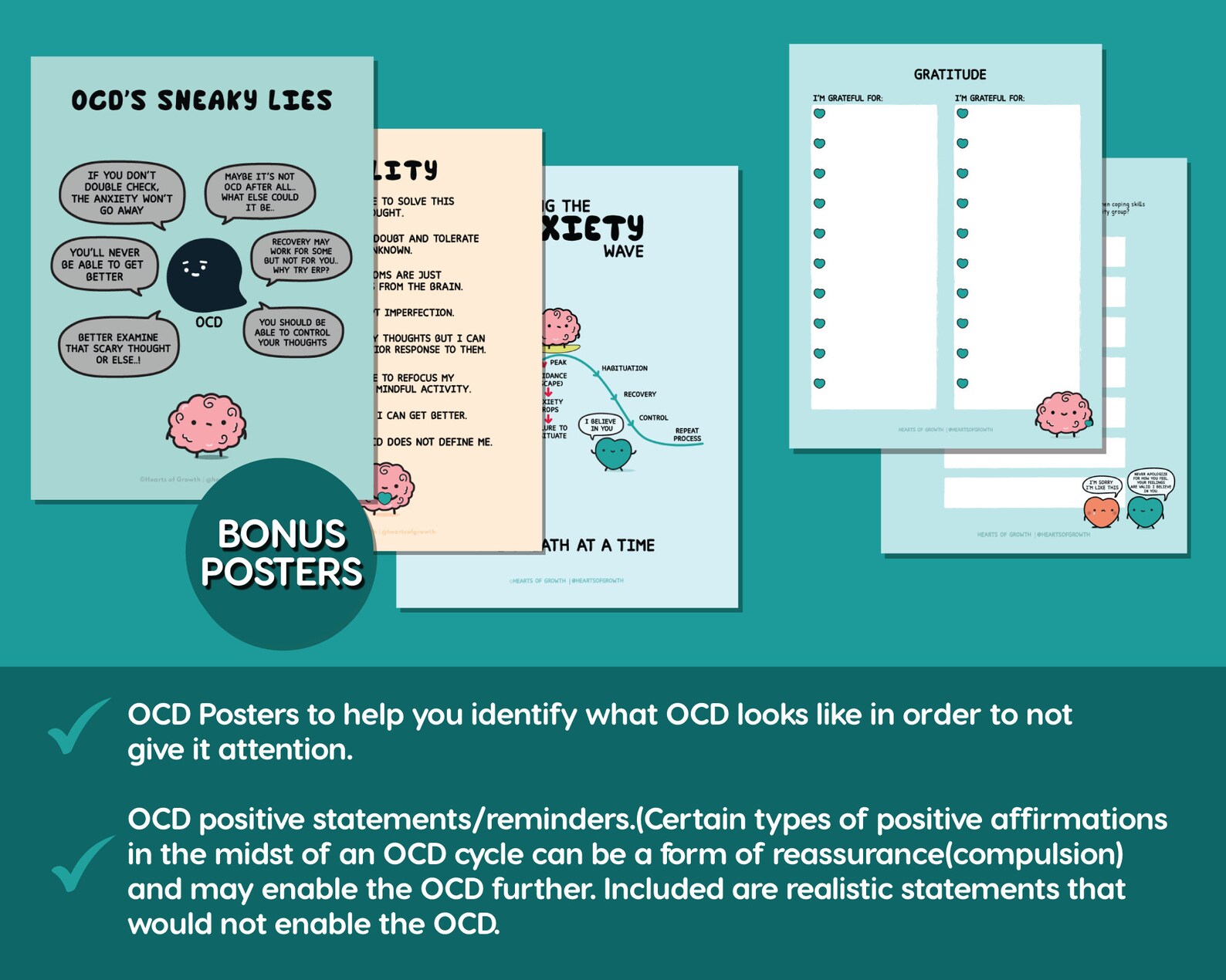 OCD Workbook OCD Awareness Thought Journal ERP Therapy - Etsy UK