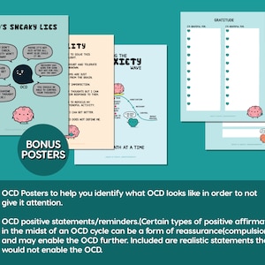OCD Workbook | OCD Awareness | Thought Journal | ERP Therapy Worksheets ...