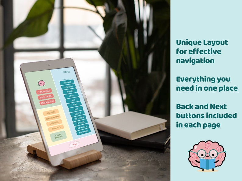 ADHD Digital Planner, Executive Functioning, ADHD Workbook, ADHD ...