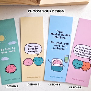 Cute Bookmark | Self Care | Mental Health Gifts | Mental Health Matters ...