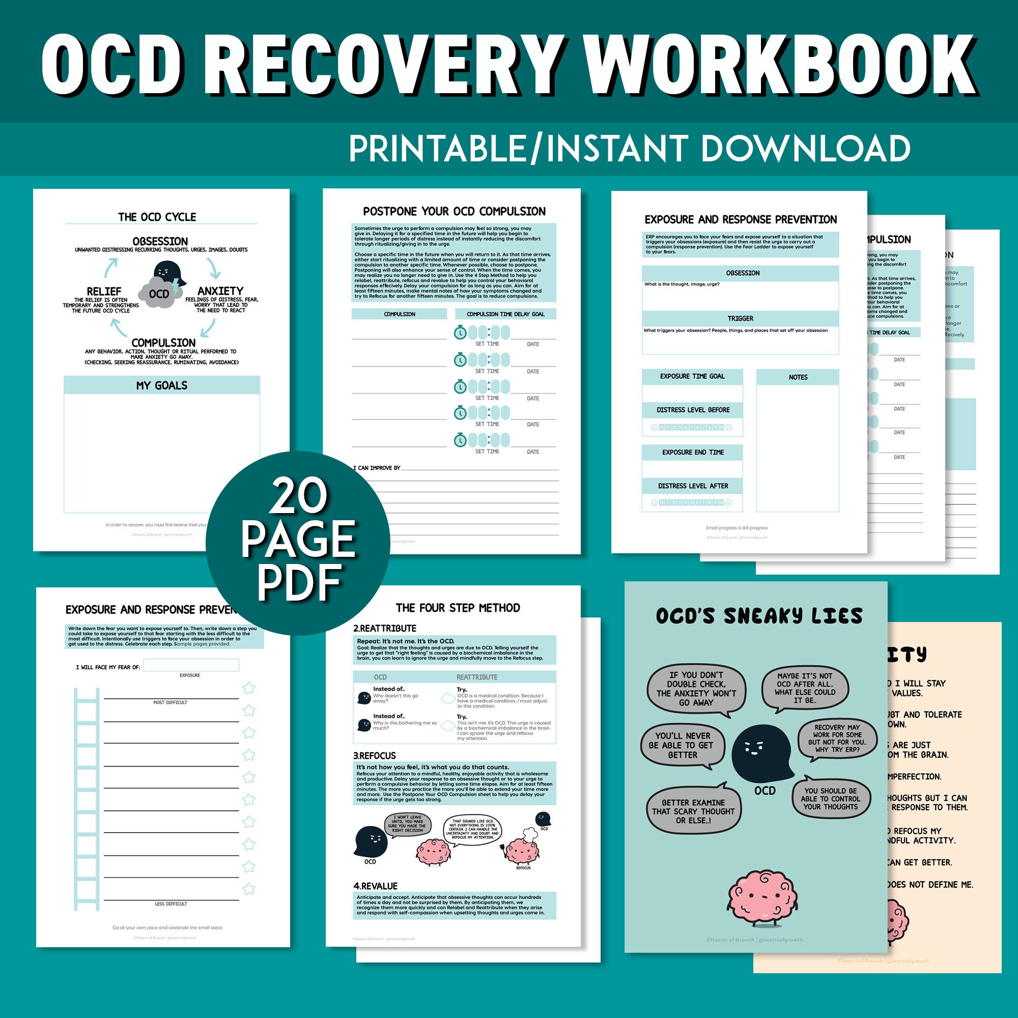 Erp Therapy Ocd Worksheets