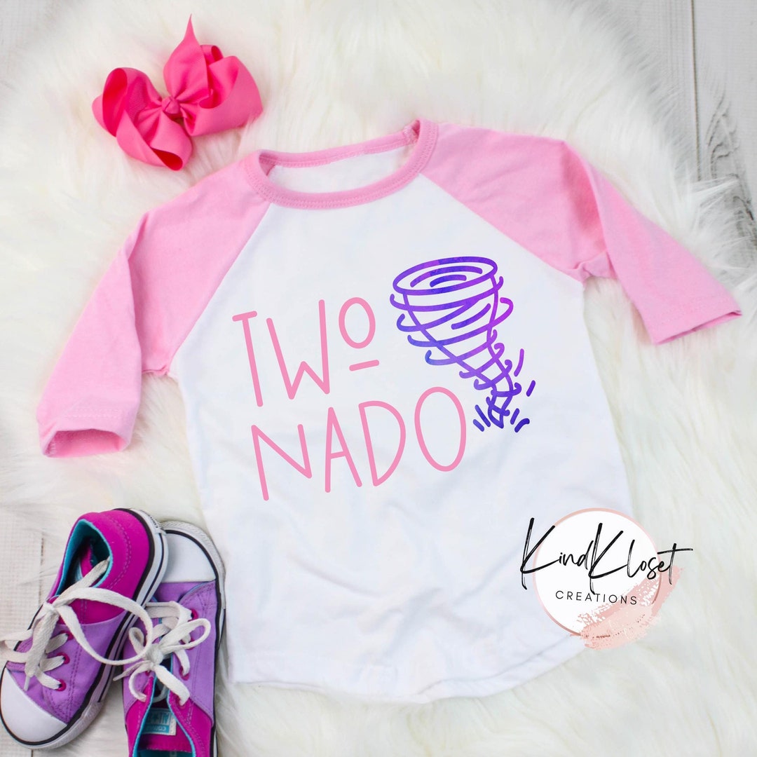 Two-nado - Birthday Shirt, 2nd Birthday Shirt, Girl's Birthday Shirt ...