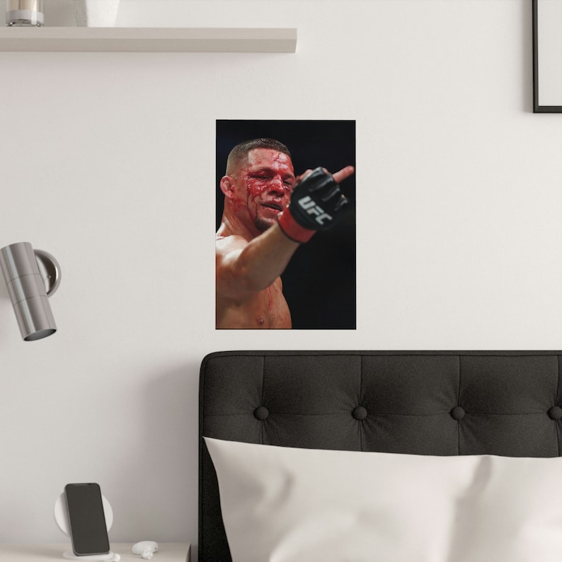 Nate Diaz Middle Finger Poster - Etsy
