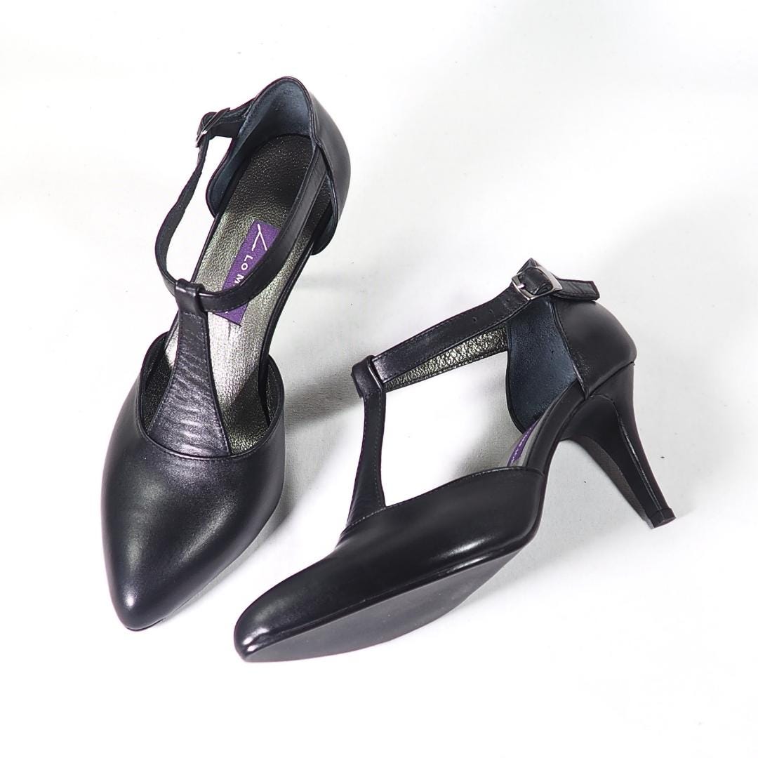 Custom, Handmade, Full-grain Leather Heels Women's Shoes - Etsy