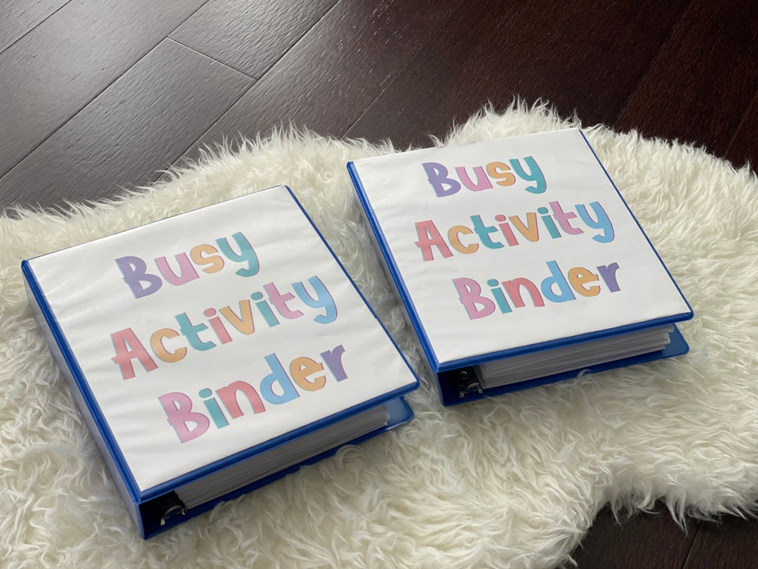 Toddler Busy Book Binder, Learning Binder, Educational Printables, Fun ...