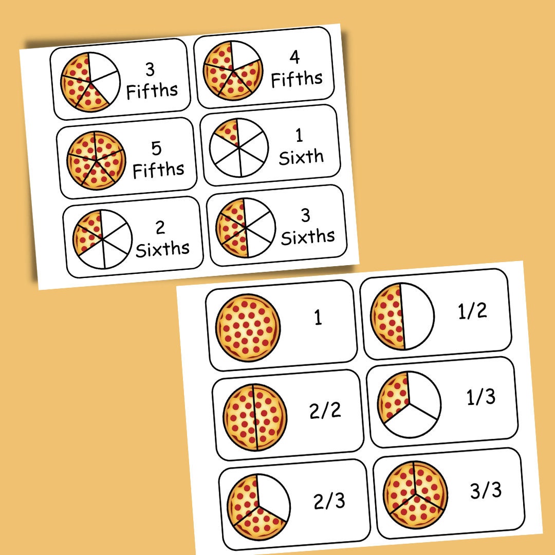 Pizza Fractions Clipart