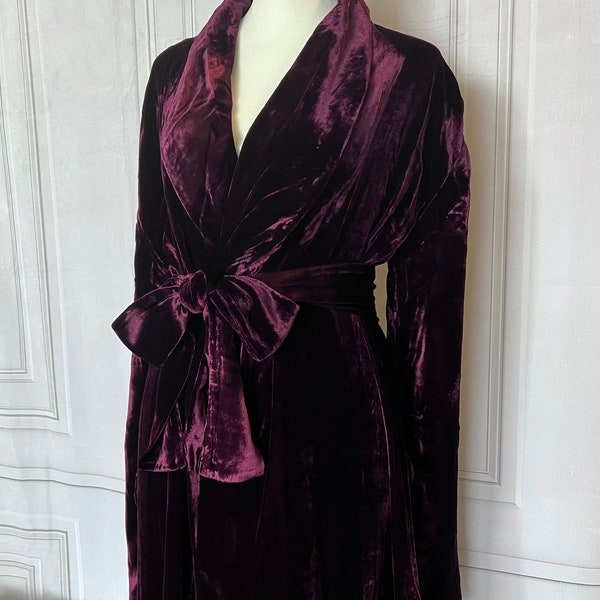Silk Velvet Robe - Etsy