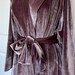 Satin Lined Luxury Velvet Robe, Boudoir Robe, Velvet Duster, House Robe ...