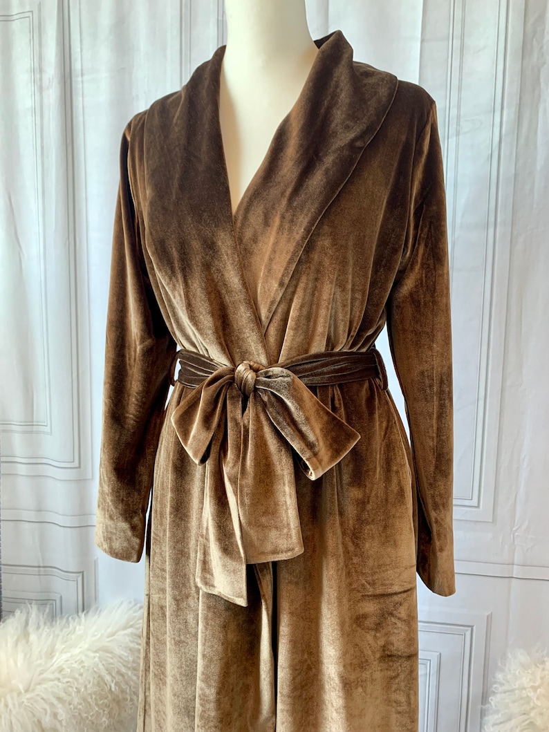 Satin Lined Luxury Velvet Robe Boudoir Robe Velvet Duster - Etsy