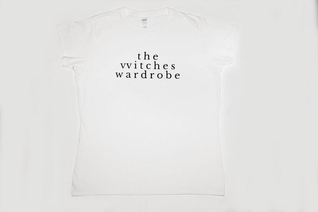 The Vvitches Wardrobe White Logo T-shirt - Etsy
