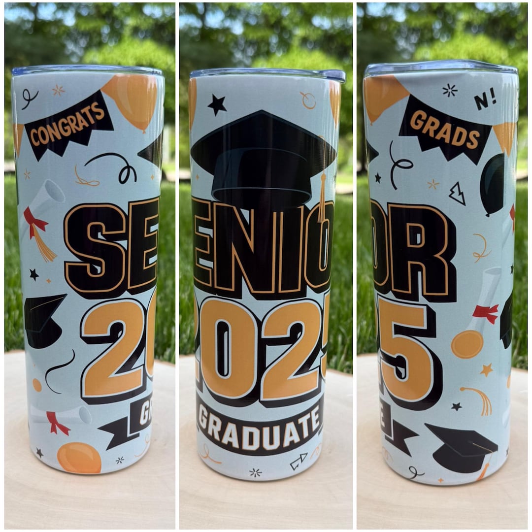 2025 Graduation Tumbler | 20oz. Skinny Tumbler | Sublimation Tumber ...