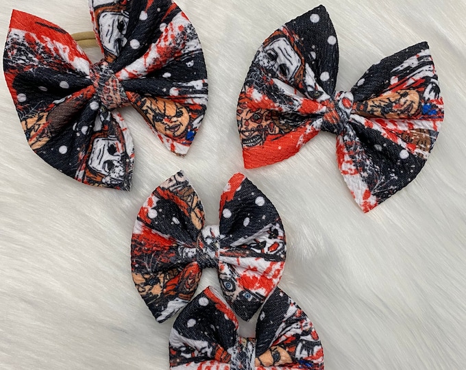 Bat Shaker Hair Bows, Halloween Shaker Bows, Spooky Season Bows ...