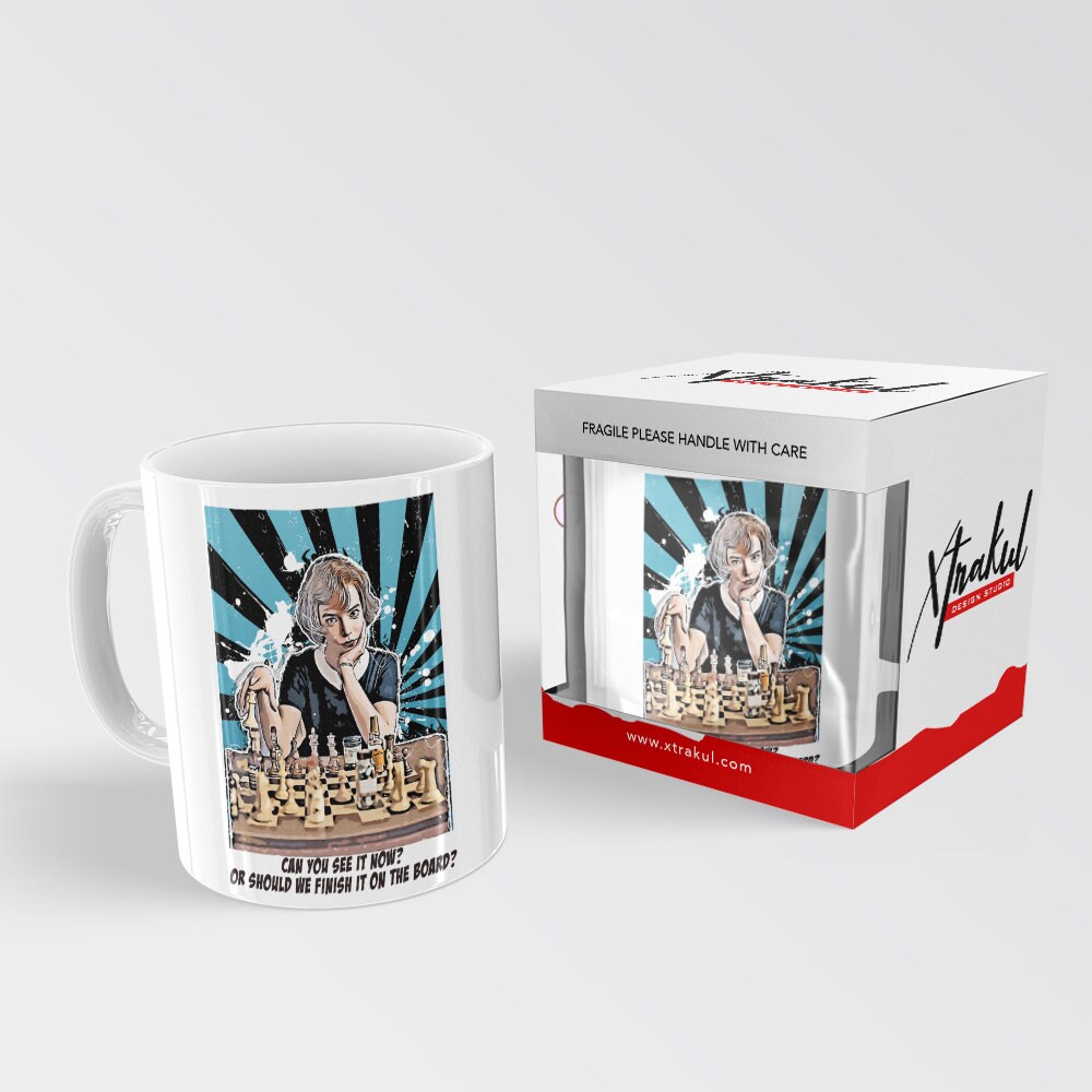 The Queen's Gambit Beth Netflix Chess Alma Christmas Gift Mug - Etsy