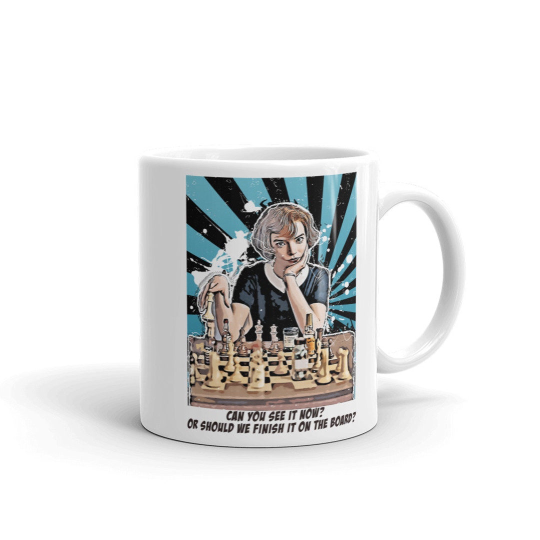 The Queen's Gambit Beth Netflix Chess Alma Christmas Gift Mug - Etsy