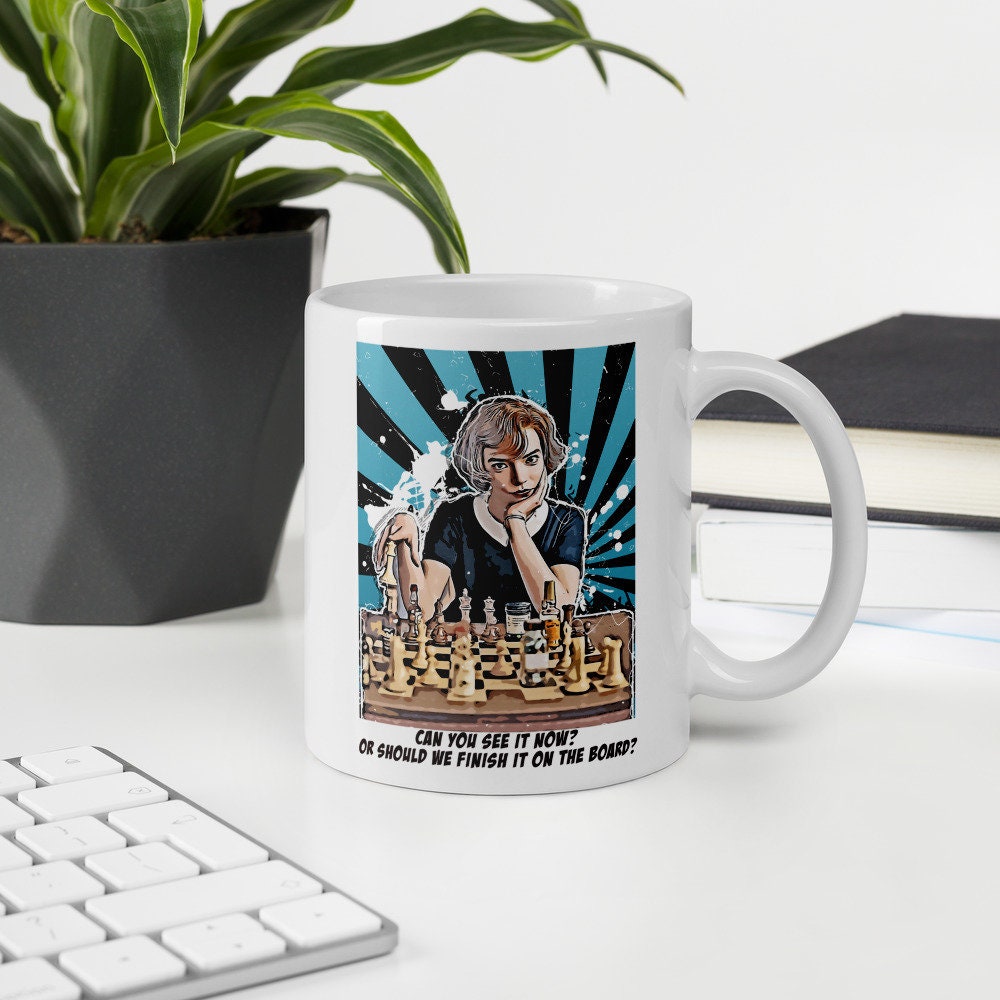The Queen's Gambit Beth Netflix Chess Alma Christmas Gift Mug - Etsy