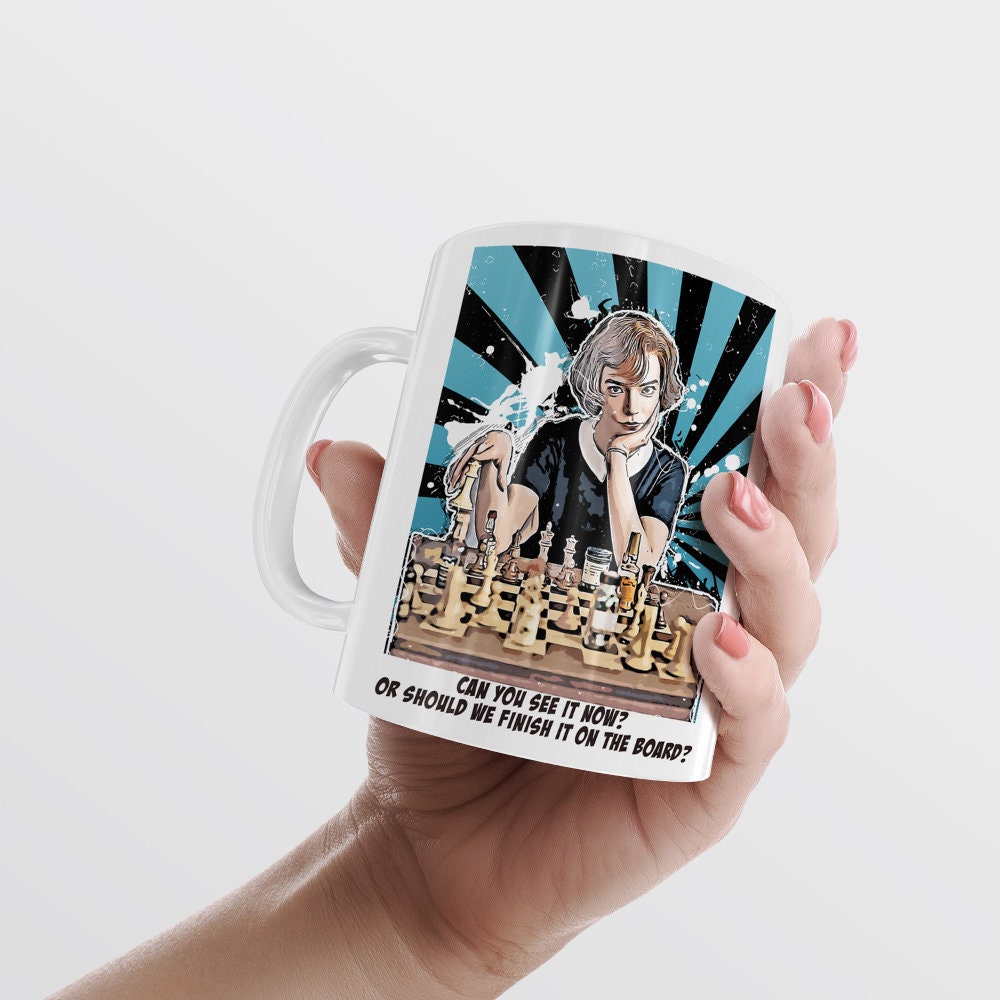 The Queen's Gambit Beth Netflix Chess Alma Christmas Gift Mug - Etsy