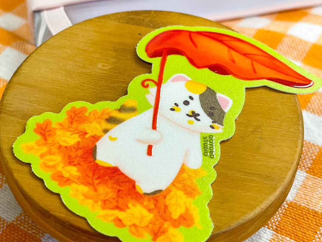 Fall Leaves Sticker UV Raised Spot Waterproof - Etsy