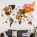 Wooden World Map Enjoy the Wood, Home Decor, World Map Wall Art, 5th ...