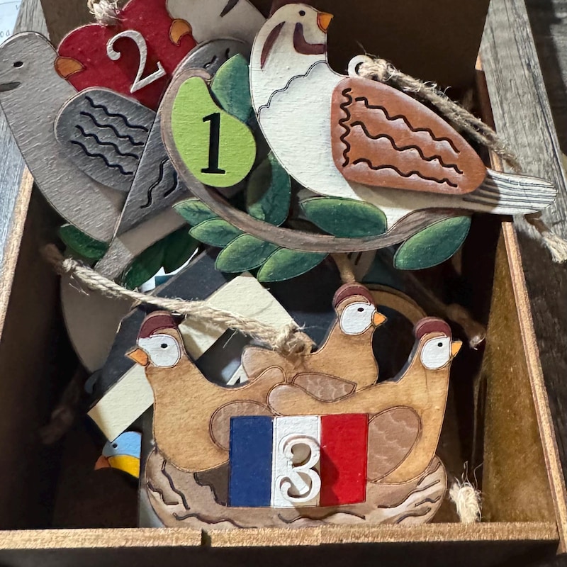 12 Days of Christmas Ornaments - Etsy